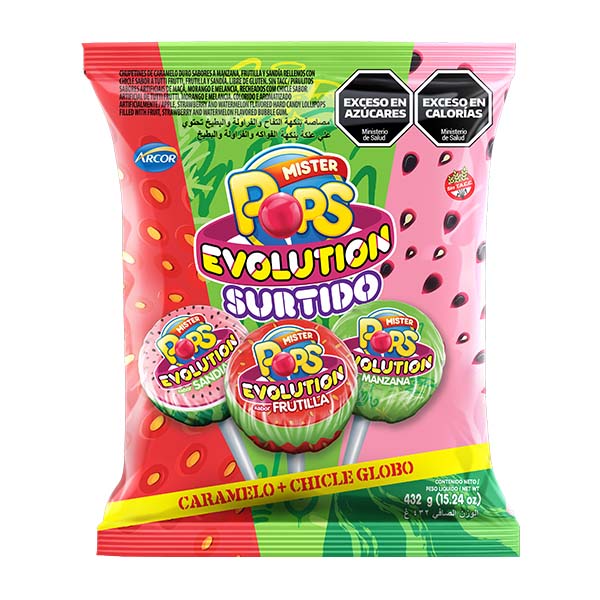 Arcor chupetin mister pop evolution surtido *24 un. | Tyna Distribuidora